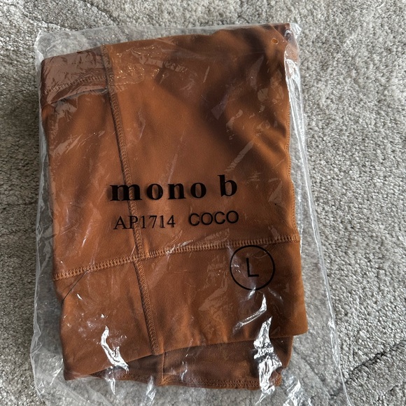 Mono B | Pants & Jumpsuits | Mono B Moto Ribbed Splice Mesh Pocket ...